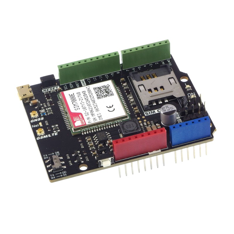 SIM7000E NB-IoT / LTE / GPRS / GPS - shield for Arduino - Kamami on-line store