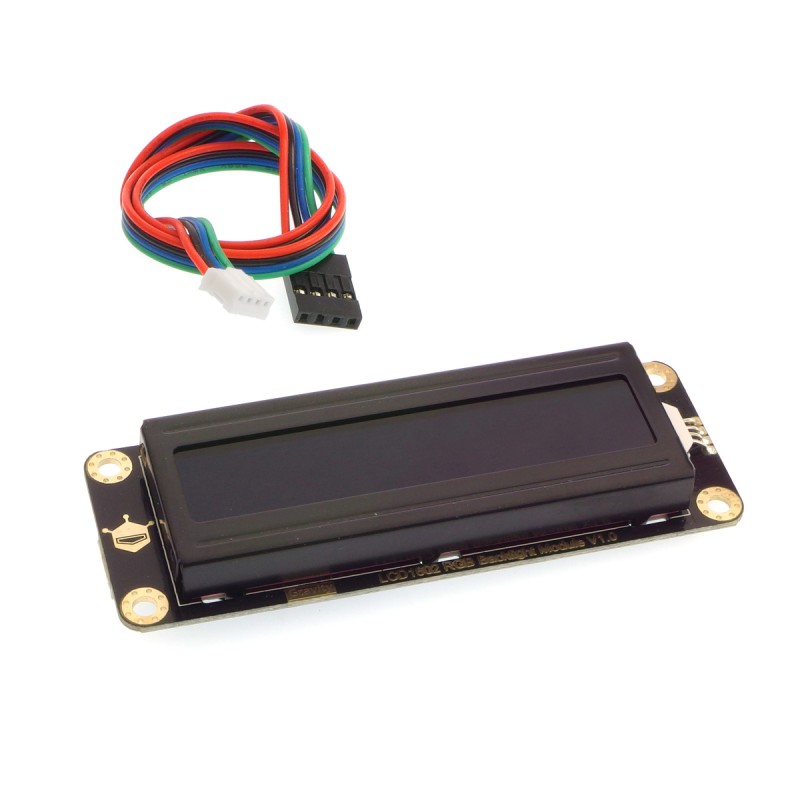 Gravity: I2C 16x2 Arduino LCD - LCD 16x2 RGB display (black) - Kamami on-line store