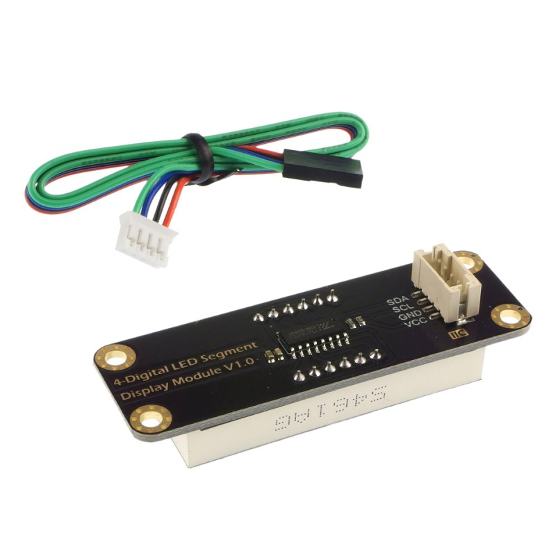 Gravity: 4-Digital LED Segment Display Module - 4-digit LED segment display (green) - Kamami on ...