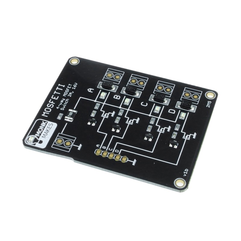 Mosfetti 4 Channel MOSFET Driver Board - 4-channel 16V/2A switch with ...
