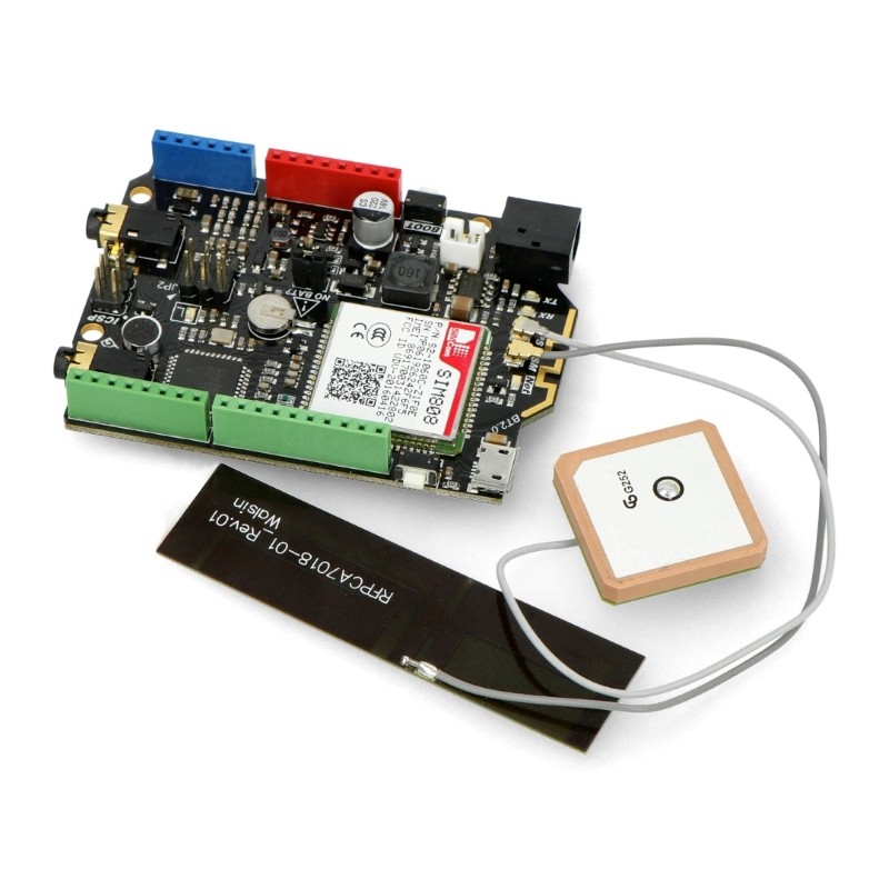 DFRduino Leonardo with SIM808 GSM/GPRS/GPS Module - development board ...