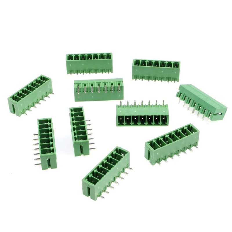 KF2EDGR - Male terminal block, angled, 7-pin, pitch 3.5 mm - 10 pcs ...