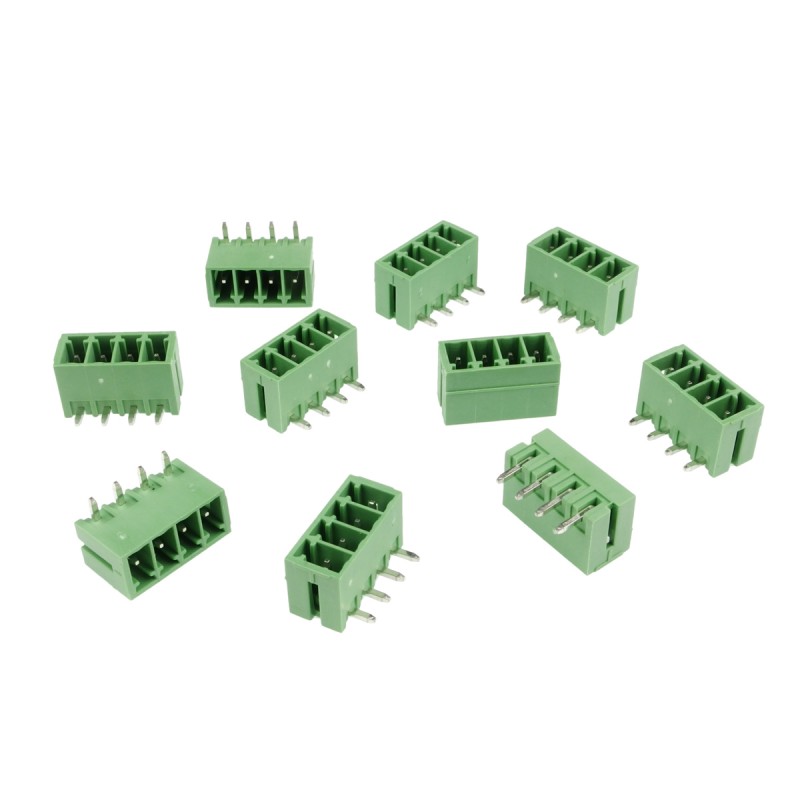 KF2EDGR - Male terminal block, angled, 4-pin, pitch 3.5 mm - 10 pcs ...