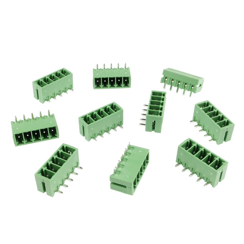 KF2EDGR - Male terminal block, angled, 5-pin, pitch 3.5 mm - 10 pcs ...
