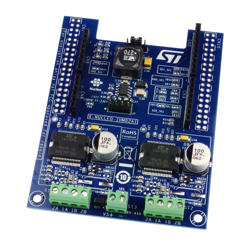 Купить X-NUCLEO-IHM02A1 - Модуль Драйвера Шагового Двигателя для STM32 ...
