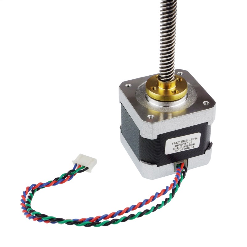 NEMA17 Stepper Motor with 38cm Lead Screw: Bipolar, 200 Steps/Rev, 42× ...