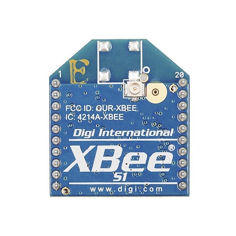 XBee Series 1 (802.15.4) - ZigBee module with a power of 1mW with a U ...