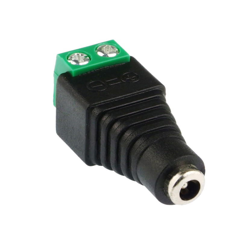 DC Jack 3.5x1.35mm Female Connector Adapter to Terminal Connector ...