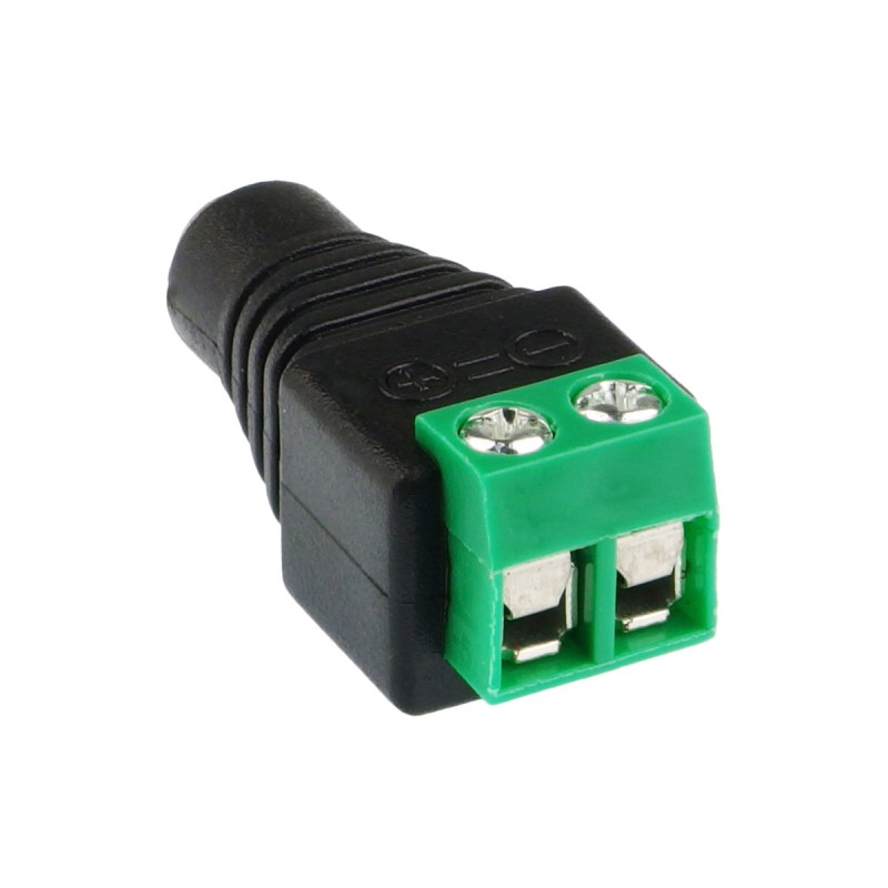 DC Jack 3.5x1.35mm Female Connector Adapter to Terminal Connector ...