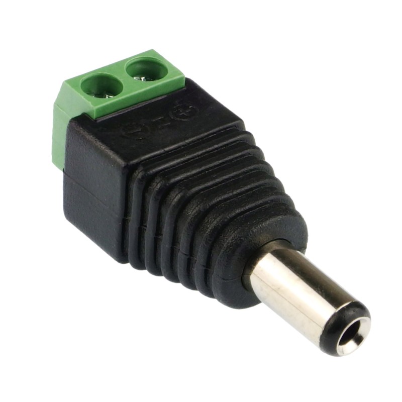 DC Jack 5.5x2.5mm Male Connector Adapter to Terminal Connector - Kamami ...
