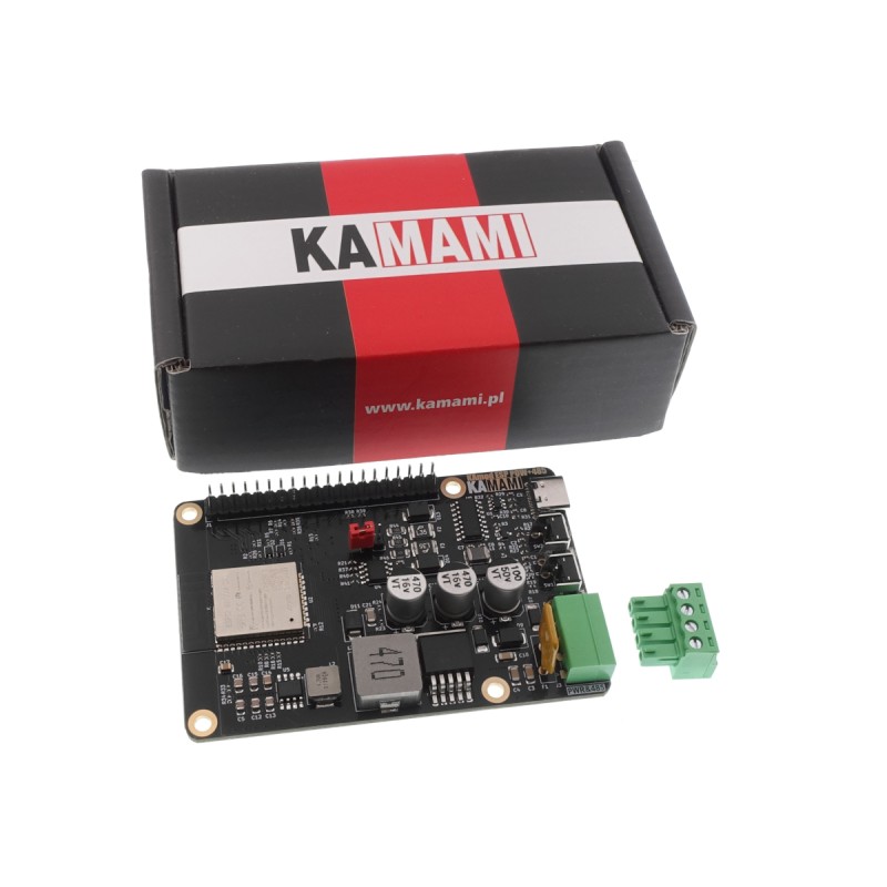 KAmod ESP32 POW+RS485 - Płytka ewaluacyjna z modułem Wi-Fi typu ESP32-WROOM i interfejsem RS485 ...