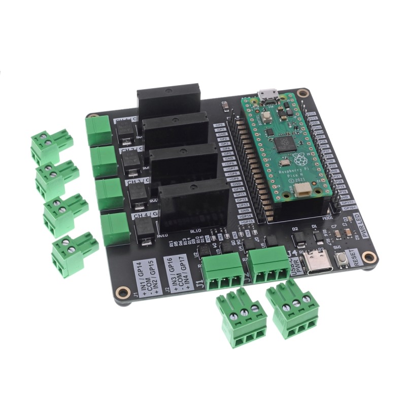 KAmodRPi Pico Quad SSR - 4 SSR Relay Module for Raspberry Pi Pico ...