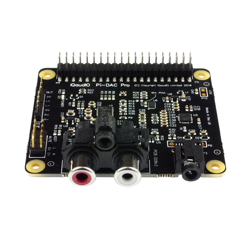 IQaudio DAC Pro - HAT audio module for Raspberry Pi - Kamami on-line store