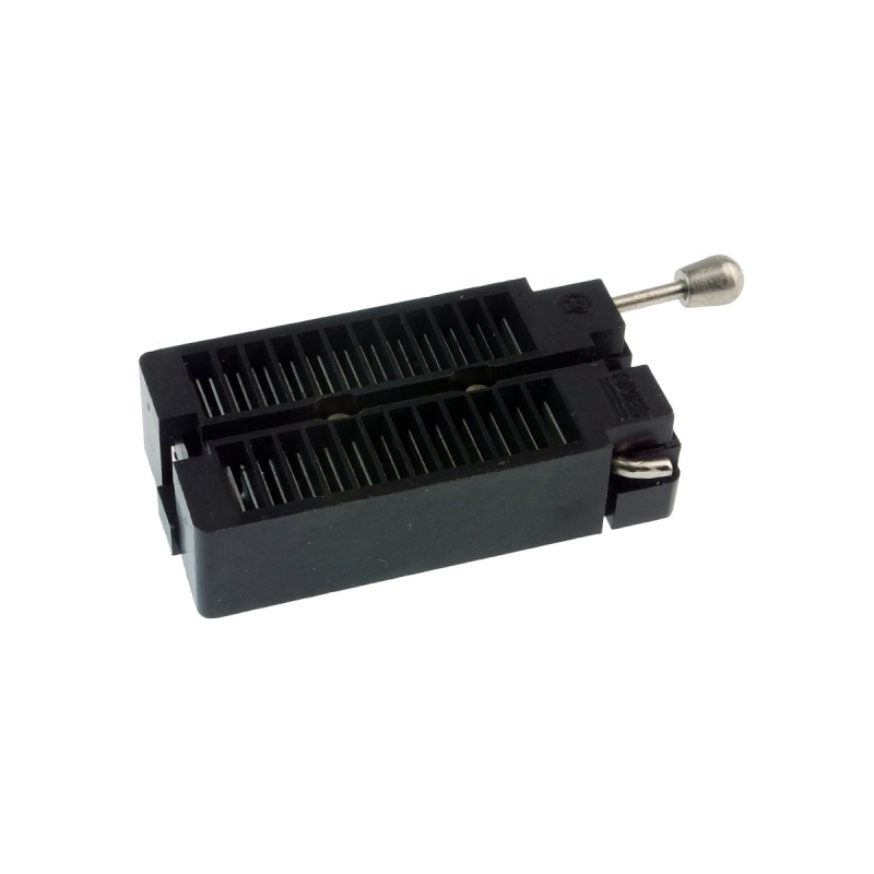 DIP 24 Pin ZIF Socket ARIES - 24-pinowe gniazdo ZIF (czarne) - sklep Kamami