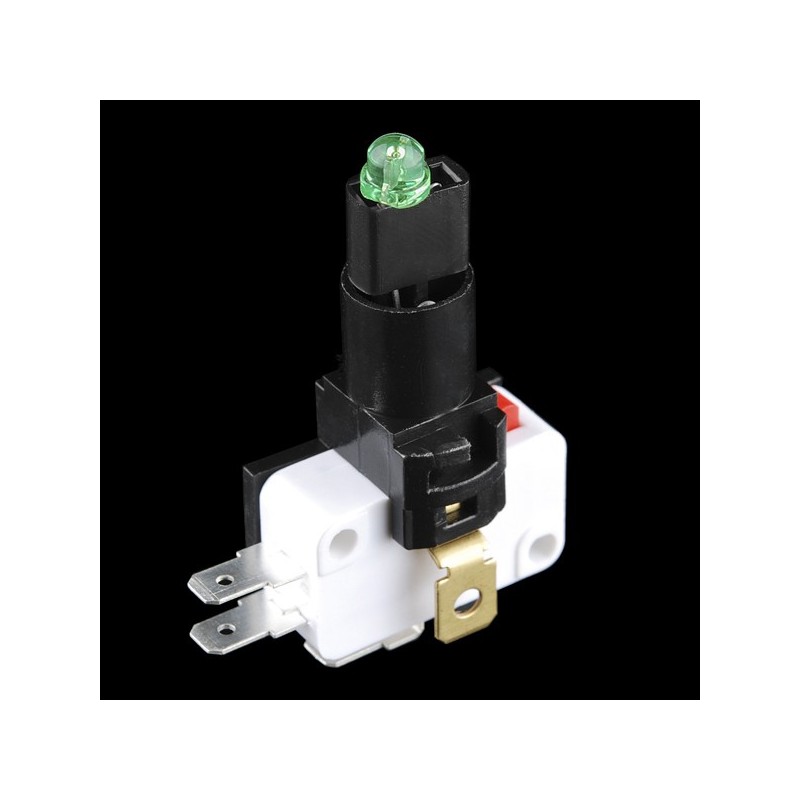 Big Dome Push Button - Green - sklep Kamami