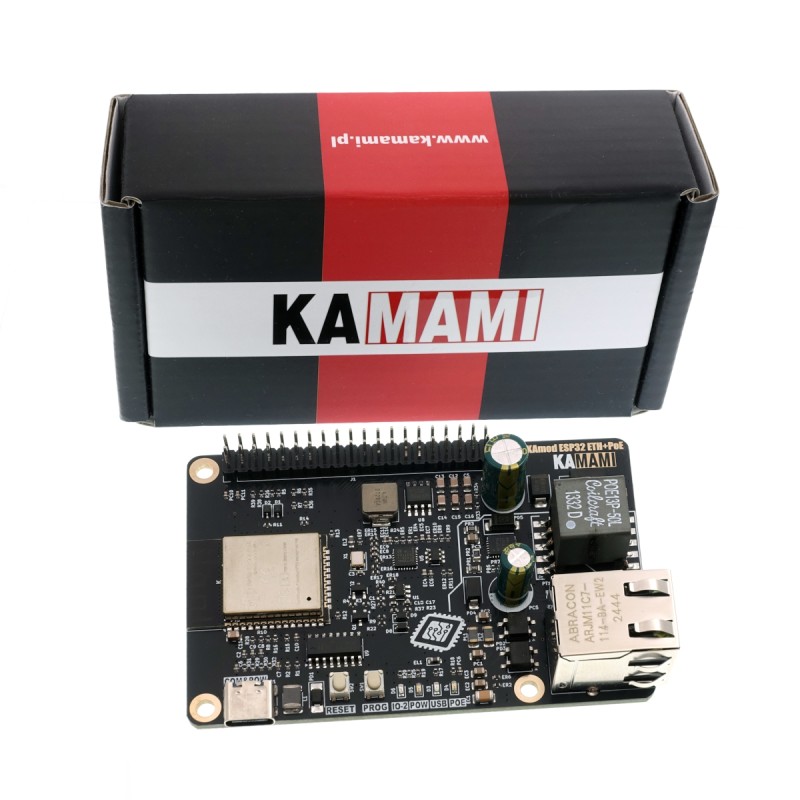 Kamodesp32 Ethpoe Evaluation Board With Esp32 Wroom Module Connected
