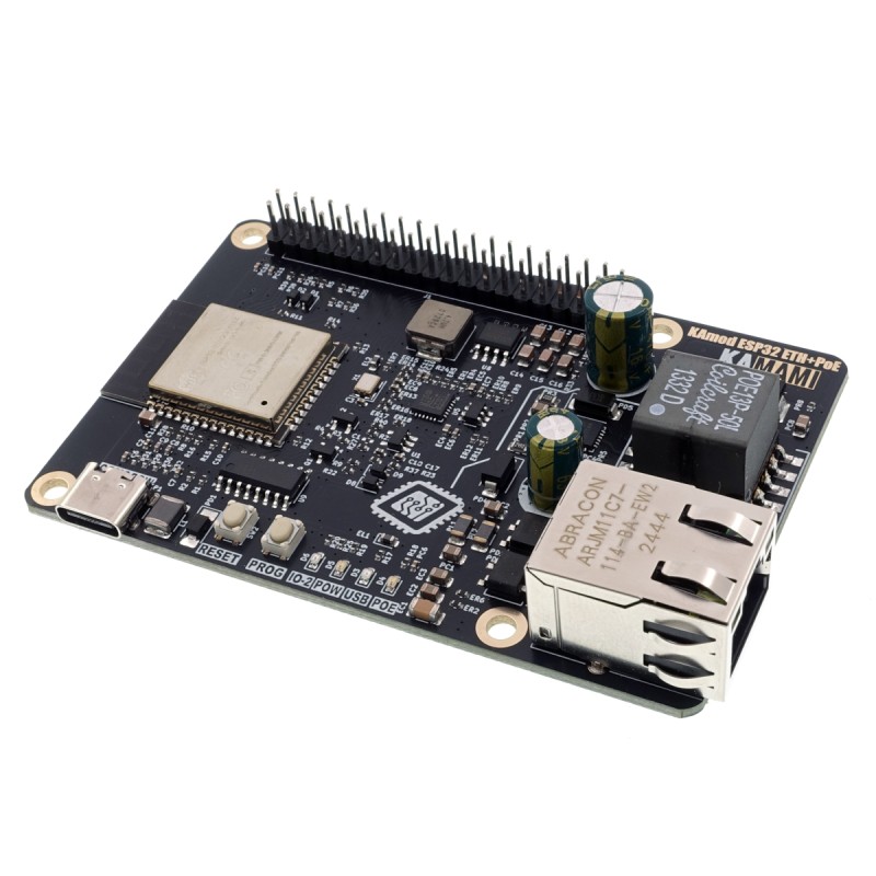 Kamodesp32 Ethpoe Evaluation Board With Esp32 Wroom Module Connected