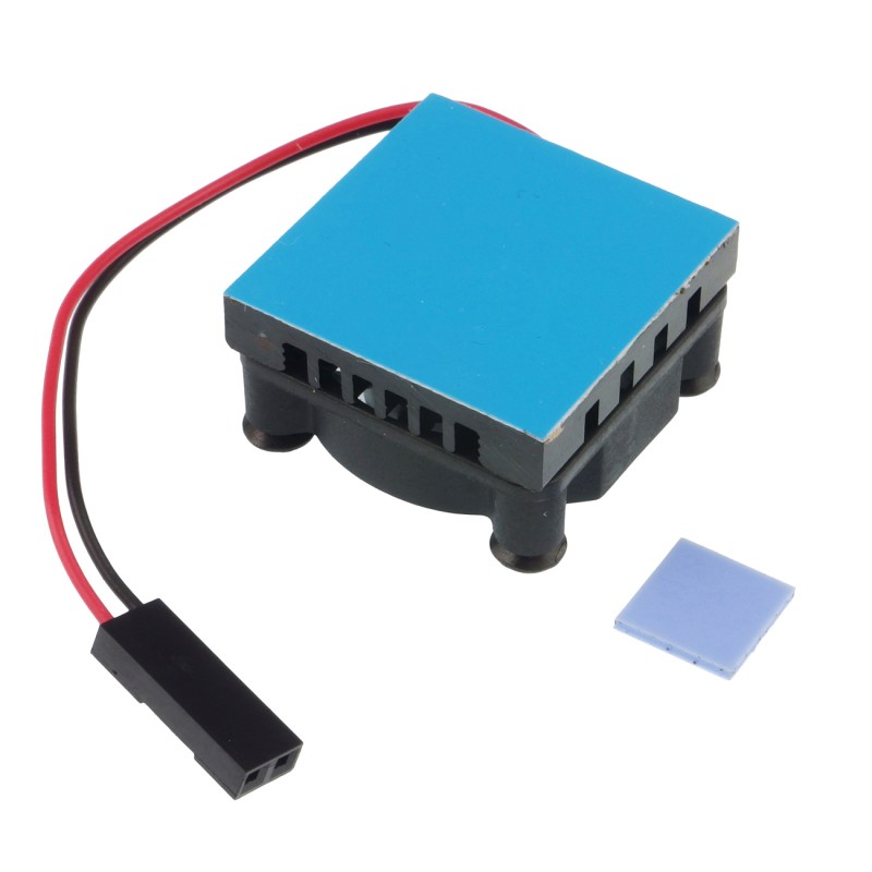 Radiator z wentylatorem 25 mm dla Raspberry Pi 4 model B - sklep Kamami