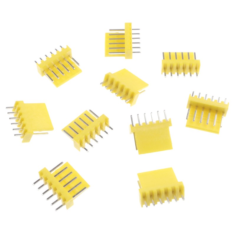 WF06S-YELLOW - Male plug 6p - 10 pcs. - Kamami on-line store
