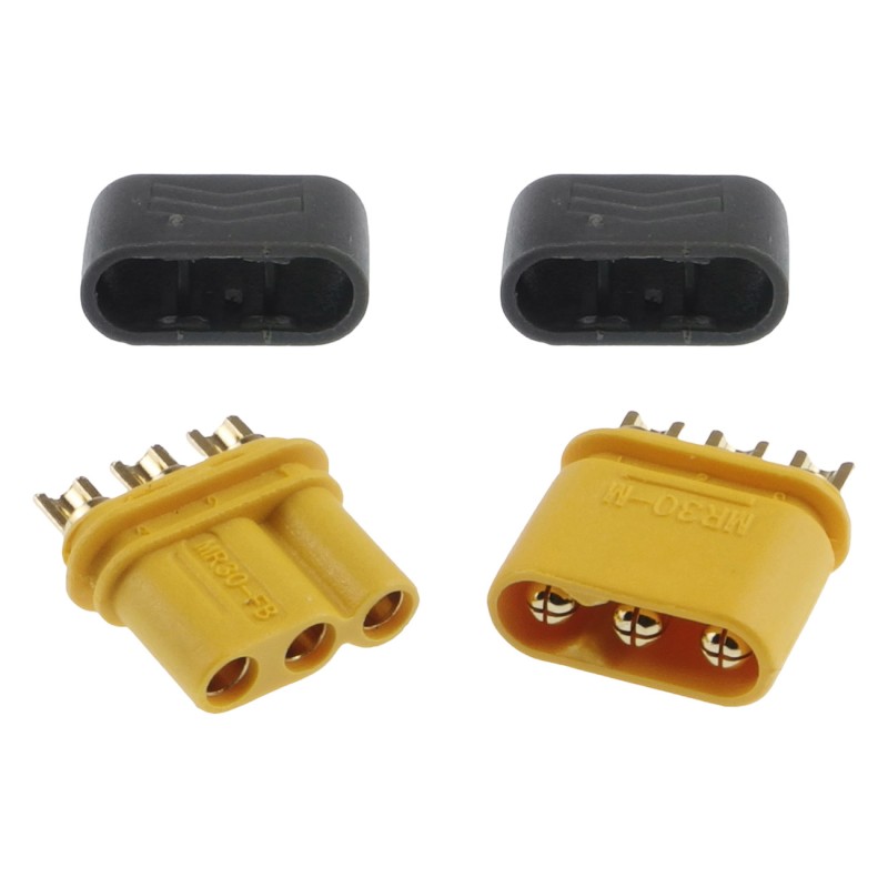 MR30 - 3-pin high-current connector (plug + socket + cover) - Kamami on ...