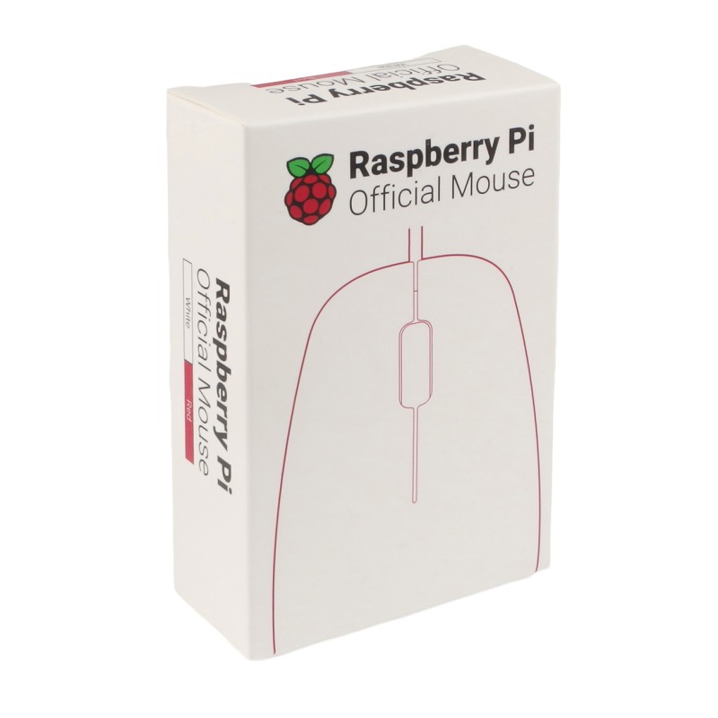 The official optical mouse Raspberry Pi white and red - Kamami on-line ...