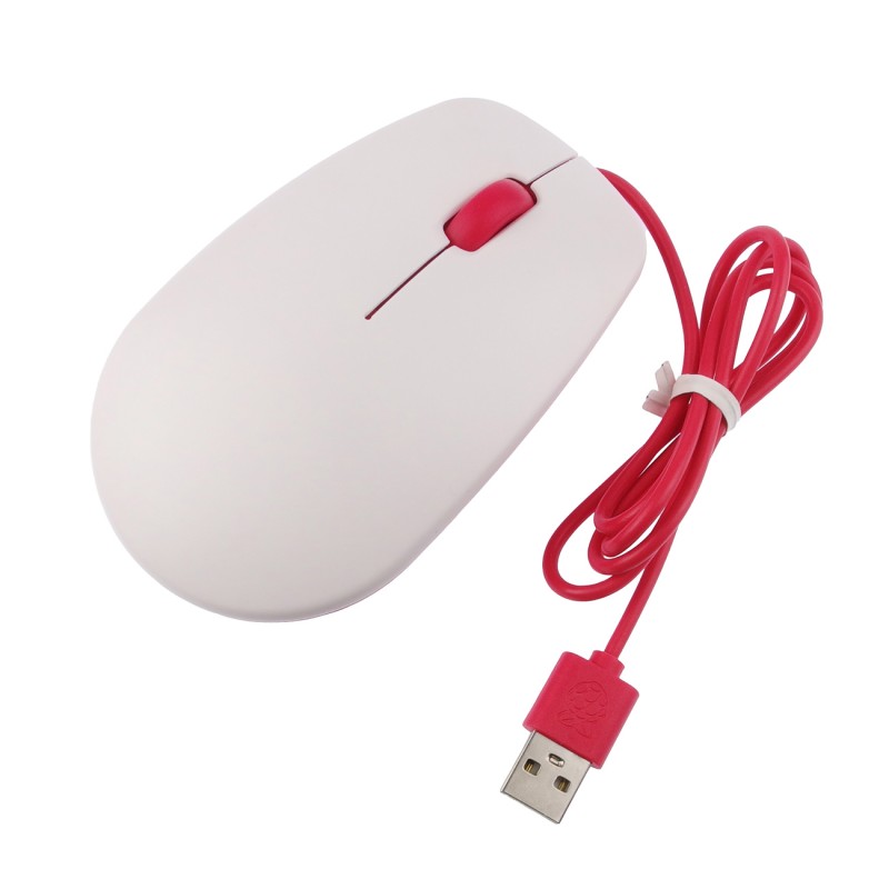 The official optical mouse Raspberry Pi white and red - Kamami on-line ...