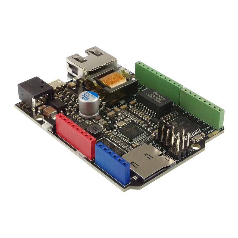 W5500 Ethernet with POE IoT Board - płytka rozwojowa IoT z ATmega32U4 i ...