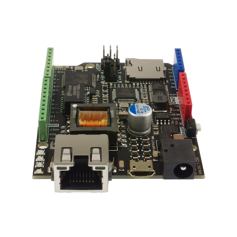 W5500 Ethernet with POE IoT Board - płytka rozwojowa IoT z ATmega32U4 i W5500 - sklep Kamami