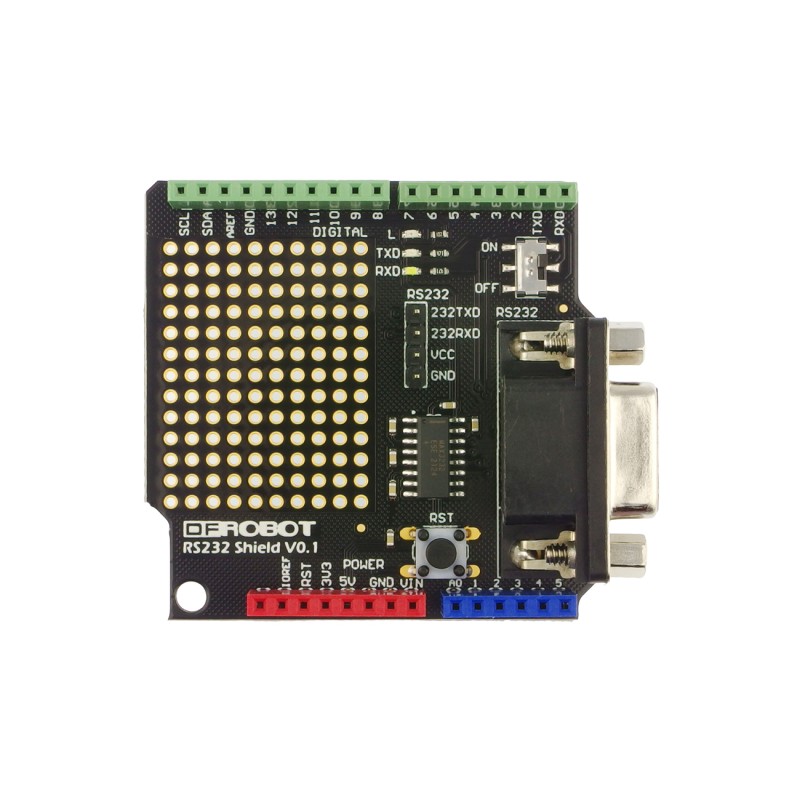 RS232 Shield - konwerter UART-RS232 dla Arduino - sklep Kamami