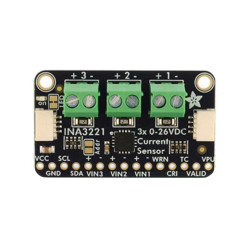 STEMMA QT INA3221 - module with 3-channel current sensor 0-26 VDC, ±3.2 ...