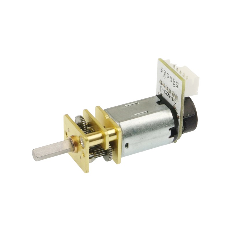 DCGM-N20-12V-EN-200RPM miniature 12 V DC motor with gearbox and encoder ...