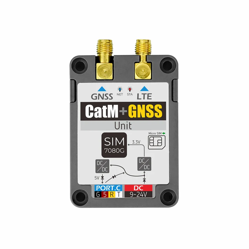 SIM7080G CAT-M/NB-IoT+GNSS Unit - moduł z układem CAT-M/NB-IoT/GNSS ...