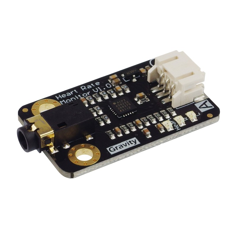 Gravity: Analog Heart Rate Monitor Sensor (ECG) - heart rate monitor for Arduino - Kamami on ...