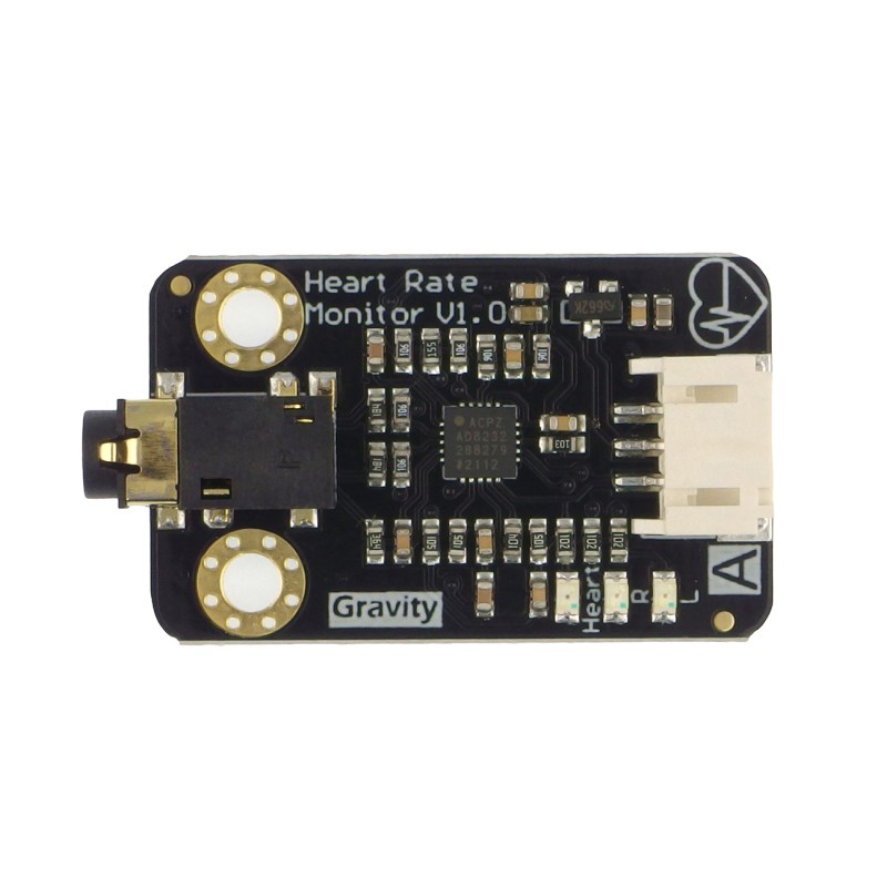 Gravity: Analog Heart Rate Monitor Sensor (ECG) - heart rate monitor for Arduino - Kamami on ...