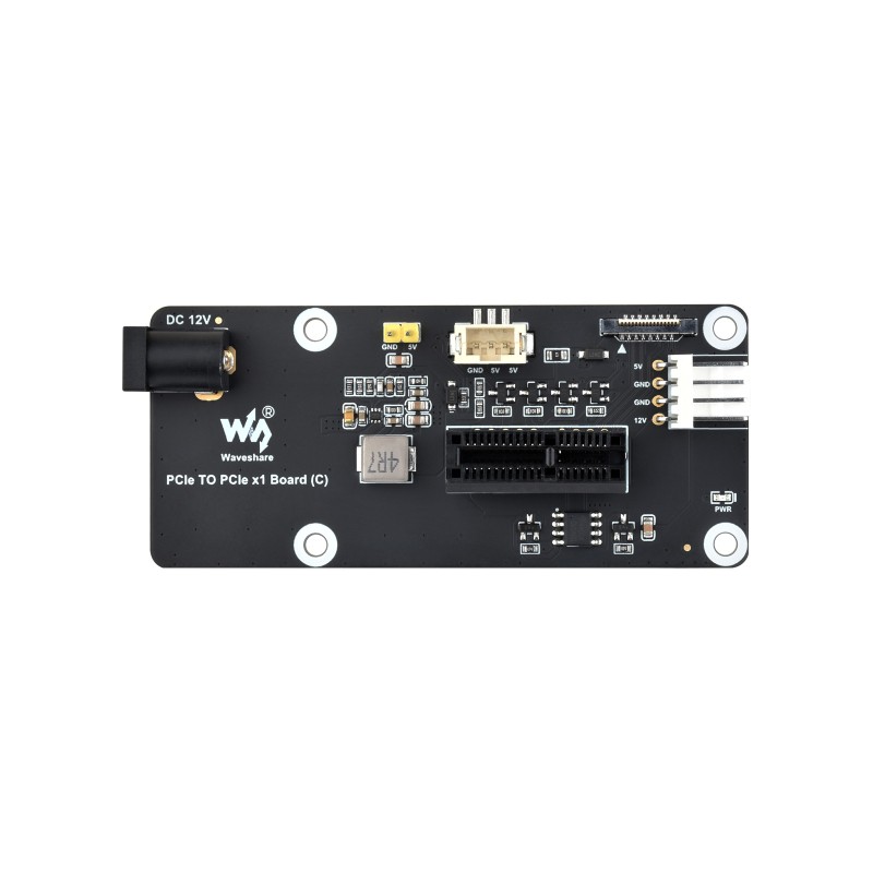 PCIe FFC to PCIe x1 (C) adapter for Raspberry Pi 5 with EU power supply ...