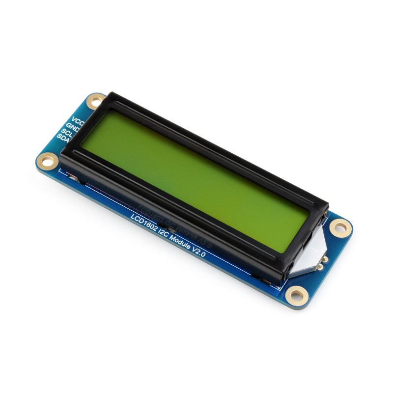LCD1602 I2C module green 2×16 alphanumeric - Waveshare 30496 - Kamami ...