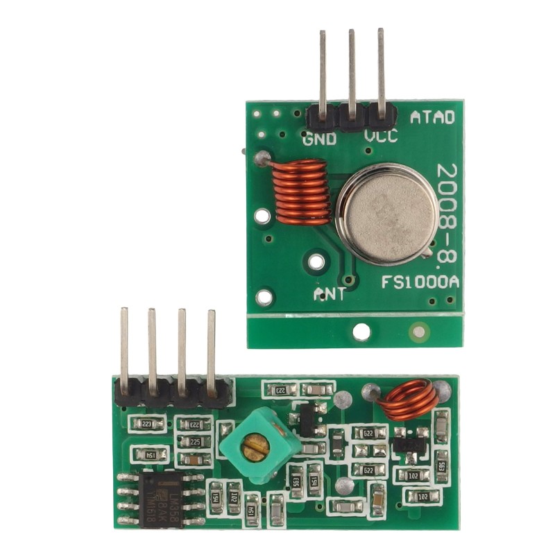 Radio module 433MHz RF for ISM band transmitter + receiver - Kamami on ...