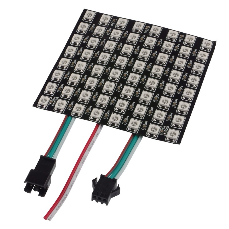 Flexible 8x8 LED Matrix with WS2812B LEDs - Kamami on-line store