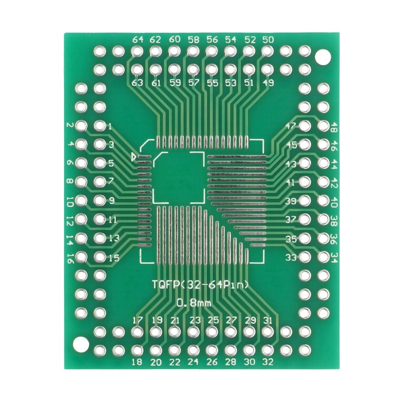 Płytka uniwersalna (adapter) QFP32/QFP44/QFP64/QFP80/QFP100 - DIP ...