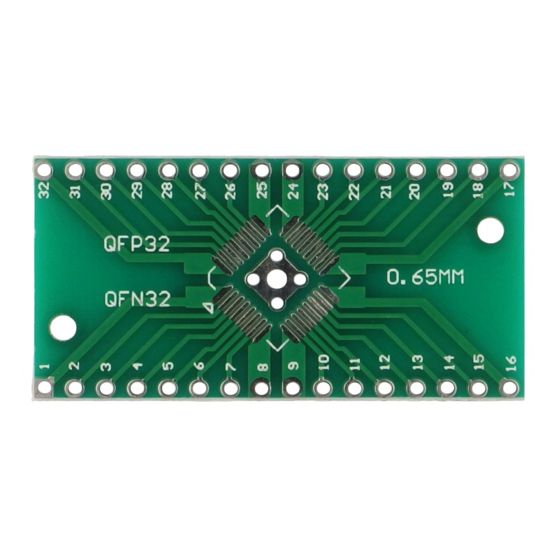 PCB QFN32/QFP32 to DIP32 adapter - Kamami on-line store