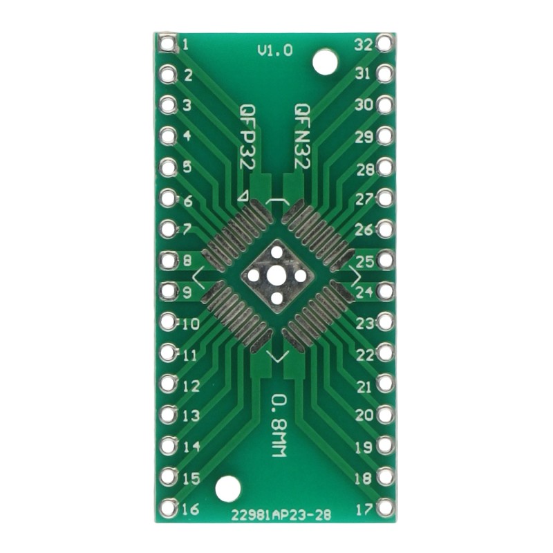 PCB QFN32/QFP32 to DIP32 adapter - Kamami on-line store