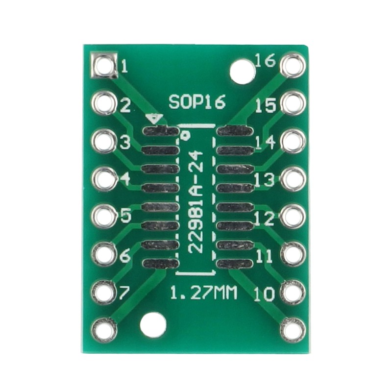 Adapter PCB SOP16/SSOP16 na DIP16 (wąski) - sklep Kamami