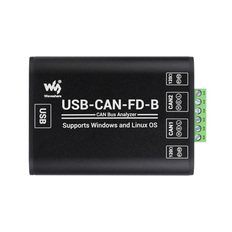 USB-CAN-FD-B adapter for CAN/CAN FD bus, Windows/Linux compatible - Waveshare 28745 - Kamami on ...