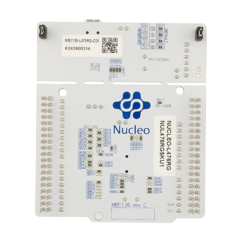 NUCLEO-L476RG - STM32 Nucleo-64 development board with STM32L476RGT6 MCU - Kamami on-line store