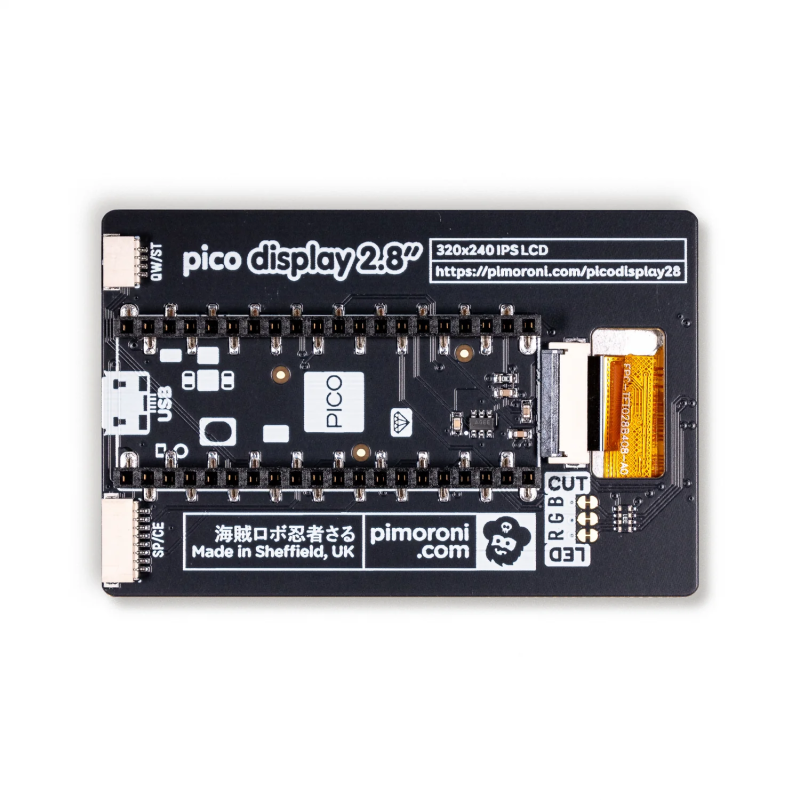 Pico Display Pack 2.8" - moduł z wyświetlaczem LCD IPS 2.8" 320x240 dla Raspberry Pi Pico ...
