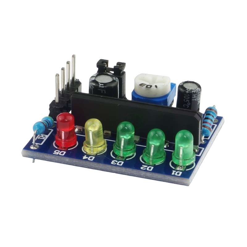 5 LED audio level indicator with KA2284 - Kamami on-line store