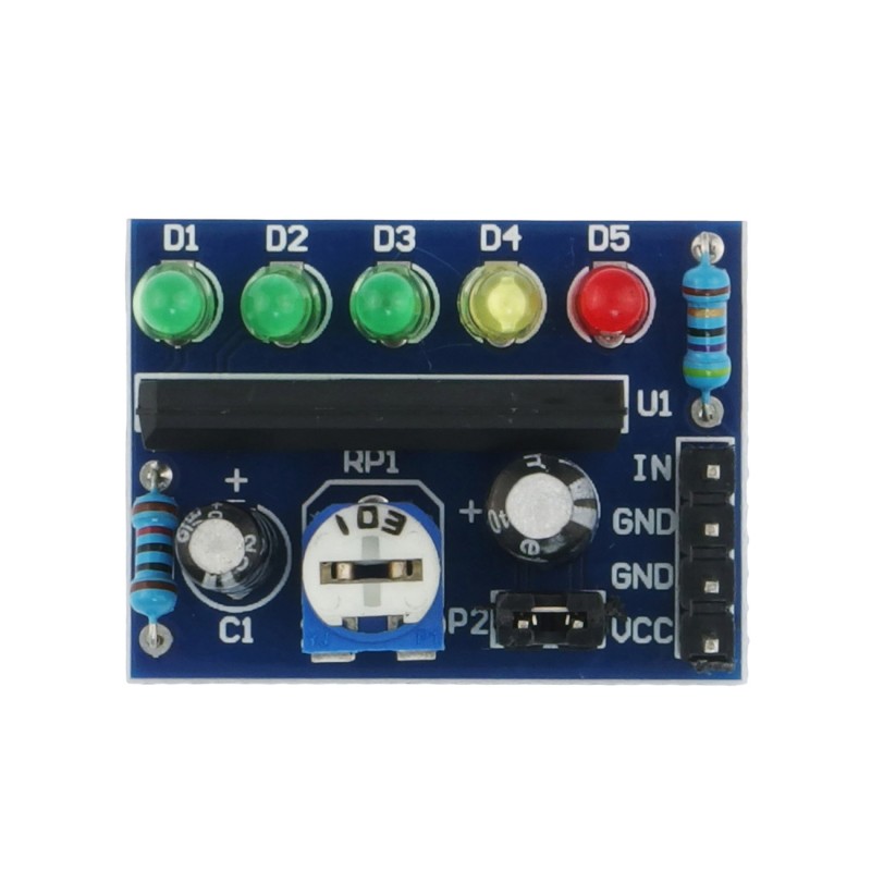 5 LED audio level indicator with KA2284 - Kamami on-line store