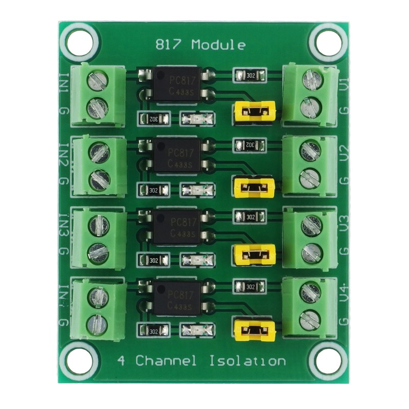 PC817 module with 4 optocouplers - Kamami on-line store