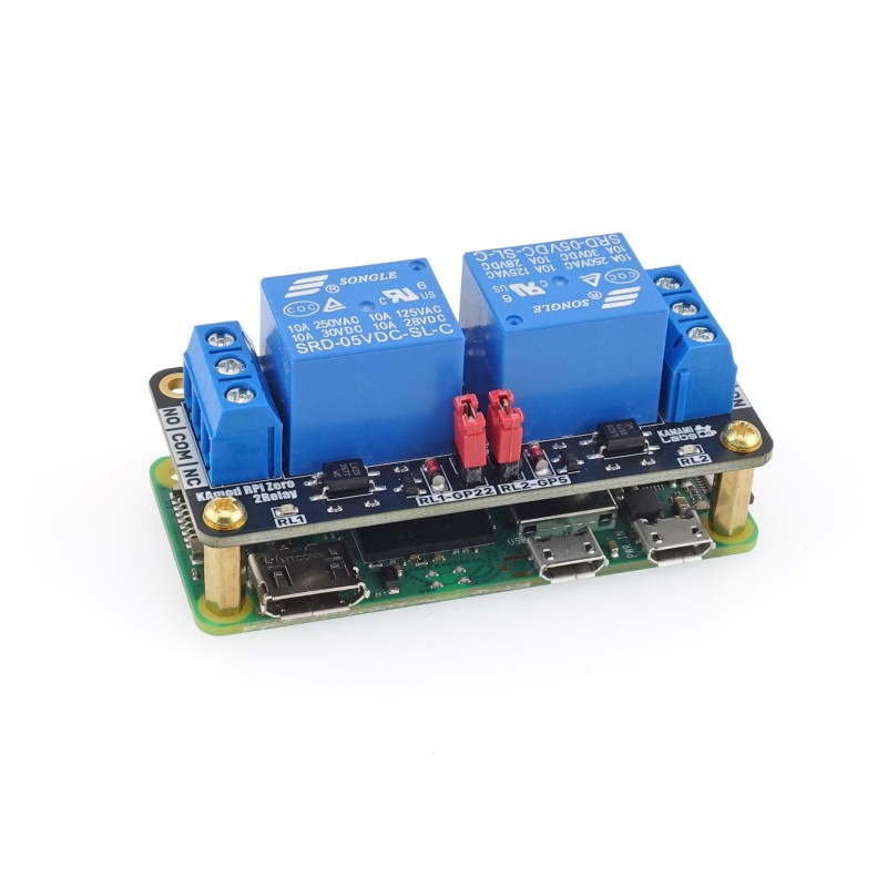KAmodRPi Zero 2Relay - Moduł 2 przekaźników do Raspberry Pi Zero ...