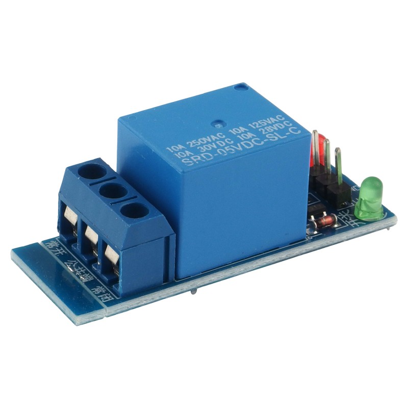 1-Channel Relay Module, 10 A / 250 VAC, 5 V Coil - Kamami on-line store